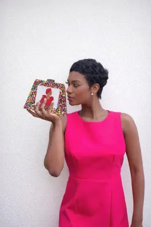 LARALLAN Ade Acrylic Dinner Clutch - Multi Confetti