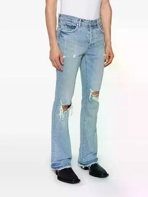 PURPLE BRAND Logo-patch Flared Jeans