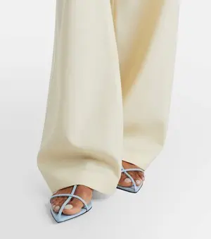 JIL SANDER Cage Leather Sandals