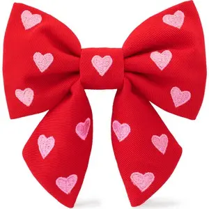 THE FOGGY DOG Dog Bow Red