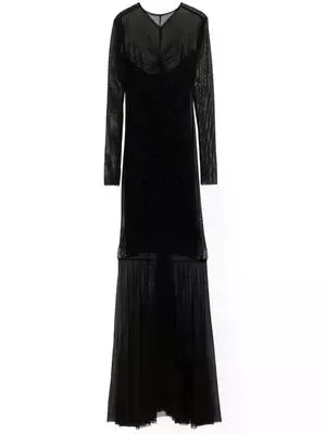 Norma Kamali Shirred Fishtail Gown