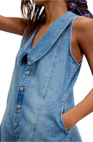 Free People Dover Denim Romper