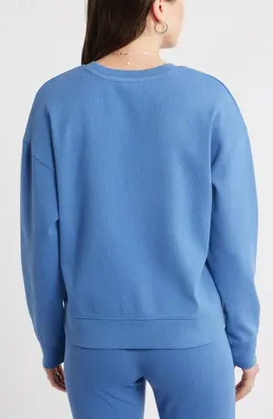 Caslon Stripe Pullover Sweatshirt - Blue Glory