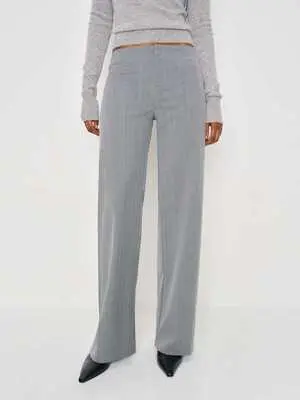 REFORMATION Vida Low Rise Pant - Grey
