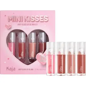 KAJA Mini Kises Juicy Glass Lip Oil Set $39 Value - No Color