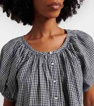 DÔEN June Gingham Cotton Shirt