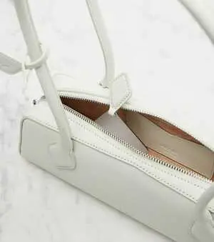 Alaïa Le Teckel Small Leather Shoulder Bag - White