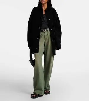 SLVRLAKE Mica Wide-leg Jeans - Green