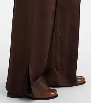 JIL SANDER Wide-leg Viscose Pants