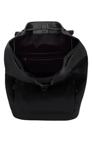 Vince Drayton Leather & Nylon Flap Backpack