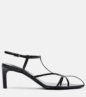 JIL SANDER Cage Leather Sandals