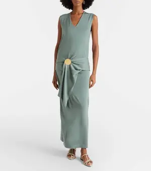 JIL SANDER Cage Leather Sandals