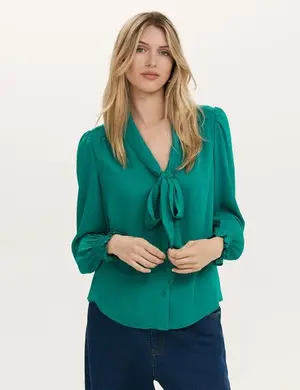 FINERY LONDON Mavis Chiffon Blouse