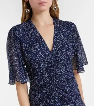 MARANT ETOILE Vivienne Printed Muslin Minidress - Blue