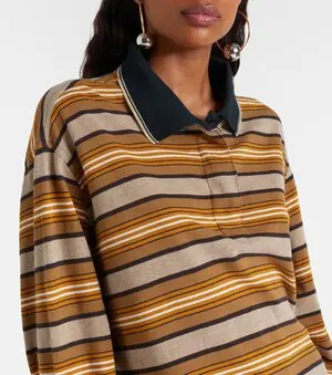 MARANT ETOILE Isea Striped Polo Dress - Multicoloured