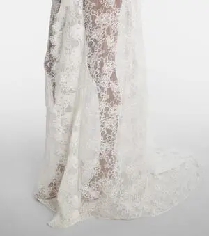 Christopher Esber Floating Draped Lace Gown