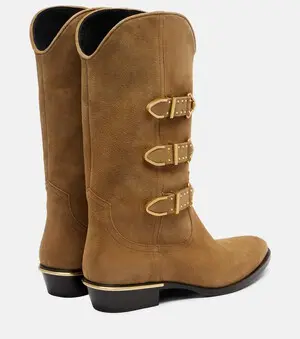 Isabel Marant Étoile Mexia 35 Suede Cowboy Boots - Brown
