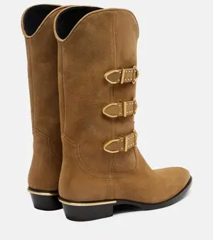Isabel Marant Étoile Mexia 35 Suede Cowboy Boots - Brown