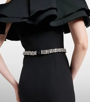 Safiyaa Ryan Crystal-embellished Gown - Black