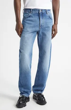 Givenchy Couture Seam Straight Leg Jeans - Medium Blue
