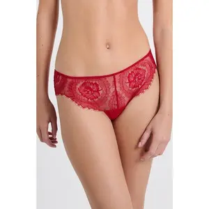 ETAM Iconique Eyelash Lace Hipster Panties - Red
