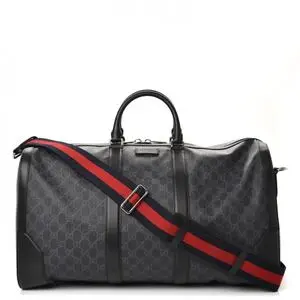 Gucci Gg Supreme Large Duffle - Black