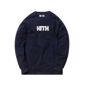 Kith Community Sponsors Long Sleeve Tee Shirt - Navy Blue