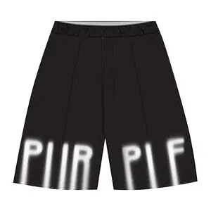 PURPLE BRAND Force Majeure Shorts - Black