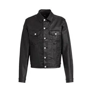 PURPLE BRAND Creased Film Trucker Jacket