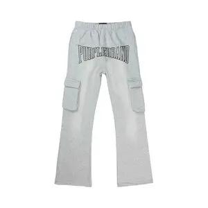 PURPLE BRAND Flared Cargo Sweatpants