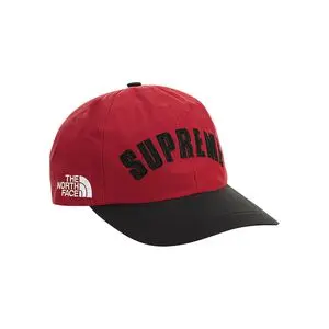 Supreme X The North Face Arc Logo 6 Panel Cap - Red
