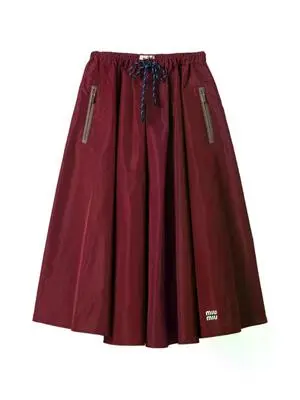 Midi Skirts with Zipper Styling
