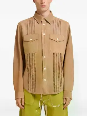 Marni Cut-out Flap-pocket Shirt