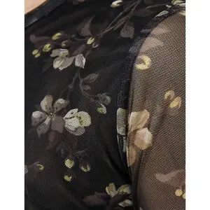 ALLSAINTS Ellie Floral-print Stretch-mesh T-shirt
