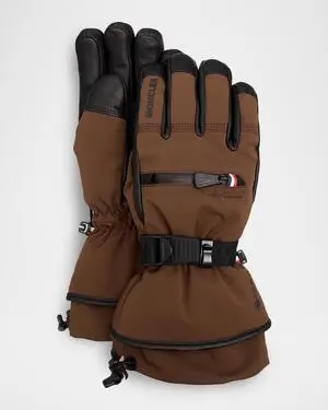 Moncler Moncler Grenoble Padded Gloves Brown
