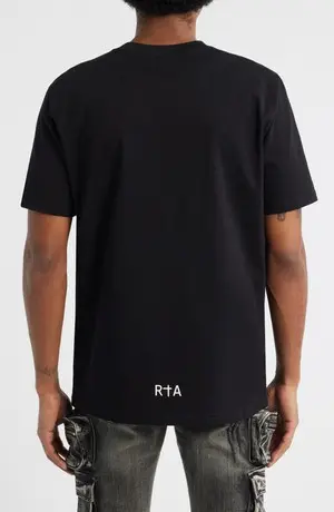RtA Liam Graphic T-shirt - Black Deck