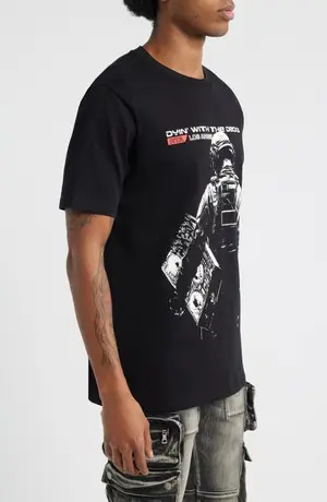 RtA Liam Graphic T-shirt - Black Deck