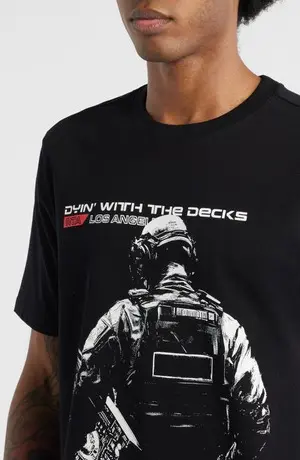 RtA Liam Graphic T-shirt - Black Deck