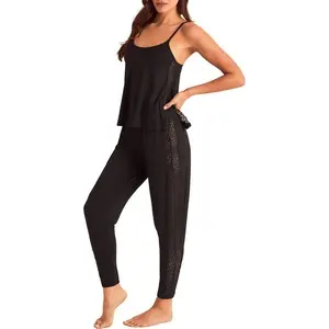 ADORE ME Marsha Pajama Cami & Jogger Set - Black