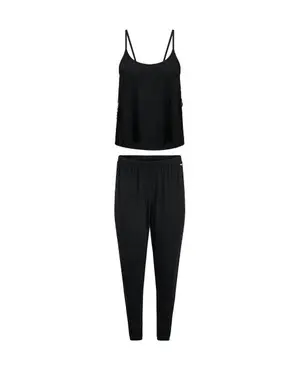 ADORE ME Marsha Pajama Cami & Jogger Set - Black