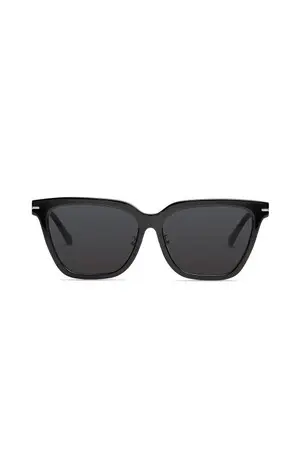 COVRY Bella Square Frame Sunglasses Black