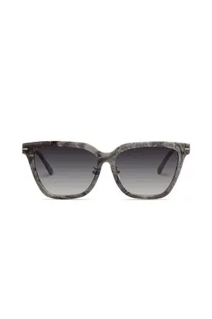 COVRY Bella Square Frame Sunglasses - Oyster