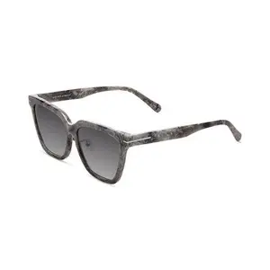 COVRY Bella Square Frame Sunglasses - Oyster