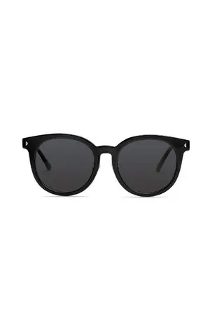 COVRY Lili Round Frame Sunglasses - Black