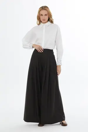 GIZIA High-waist Wide-leg Trousers