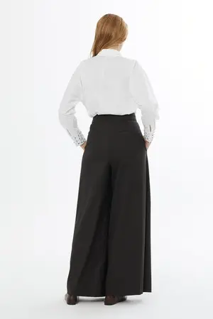 GIZIA High-waist Wide-leg Trousers