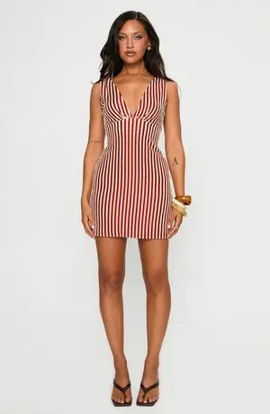 Princess Polly Daphney Stripe Minidress