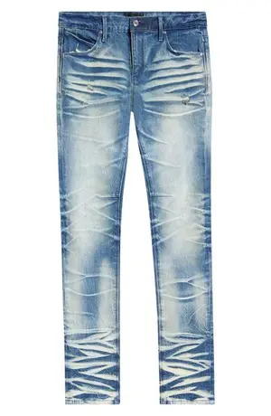 RtA Clayton Skinny Jeans - Stacked Medium Blue