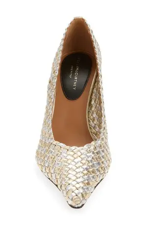 Stella McCartney Elsa Woven Pointed Toe Pump