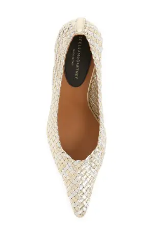 Stella McCartney Elsa Woven Pointed Toe Pump